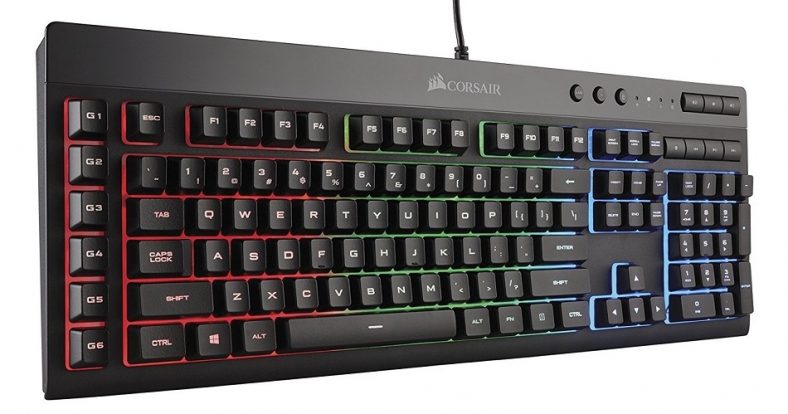CORSAIR K55 RGB Gaming Keyboard With LED Backlit Keys - Widest