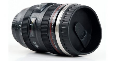 Camera Lens Travel Thermos With Stainless Steel Cup - Widest