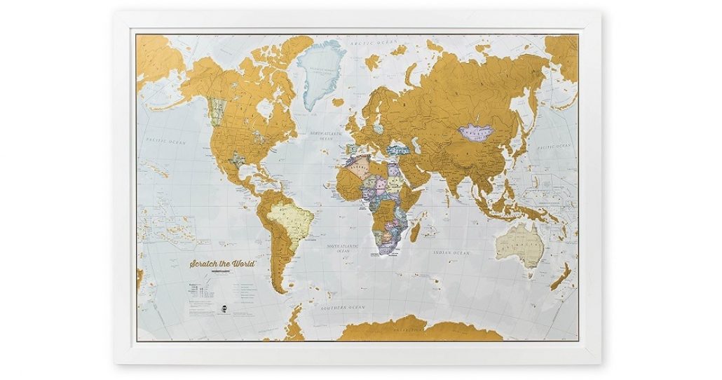 Scratch The World - Map Of The World Travel Poster - Widest