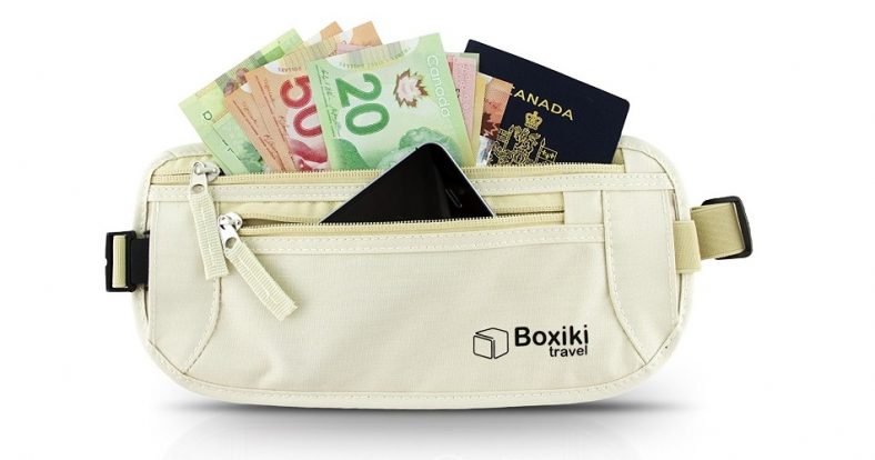 Boxiki Women's Travel Money Belt With RFID Blocking Material - Widest