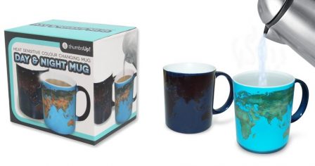 Day and Night Heat Sensitive Mug With World Map - Widest