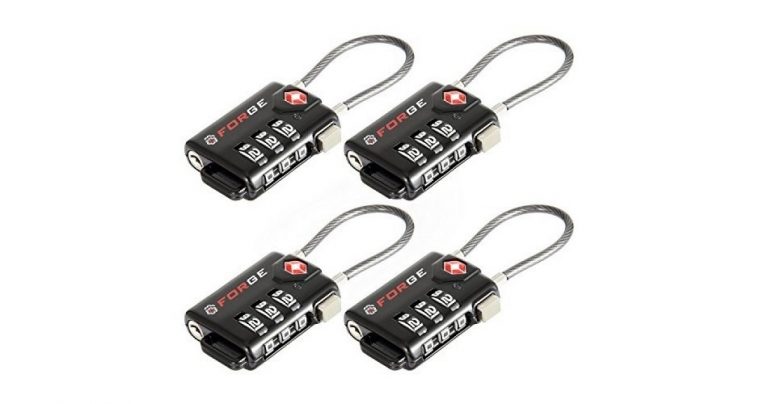 TSA Approved Cable Luggage Locks With Easy Read Dials - Widest