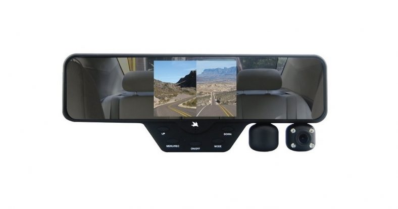 Falcon Zero F360 HD DVR Dual Dash Cam With Rear View Mirror - Widest