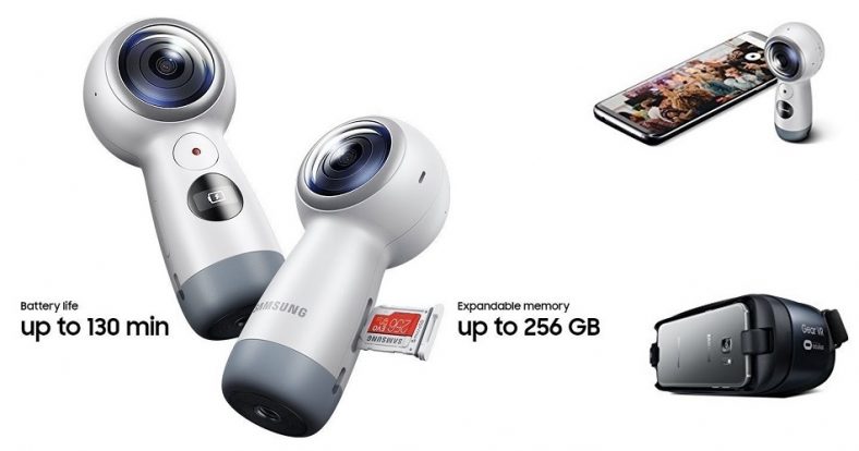 Samsung Gear 360 Spherical Degree 4K Camera - Widest