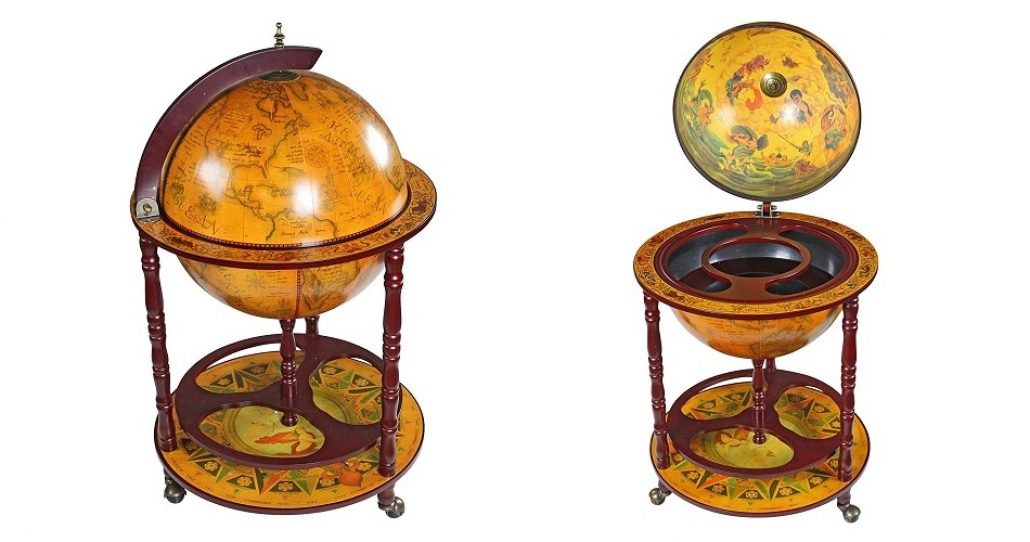 Design Toscano Sixteenth-Century Italian Replica Globe Bar - Widest
