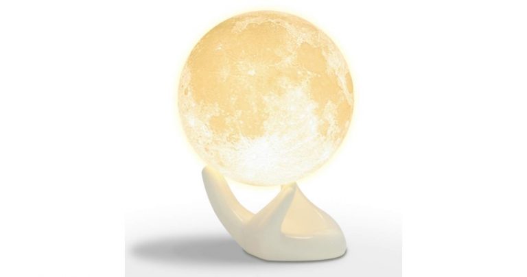 Touch Control Moon 3D Printed Light Lamp With USB Charging - Widest