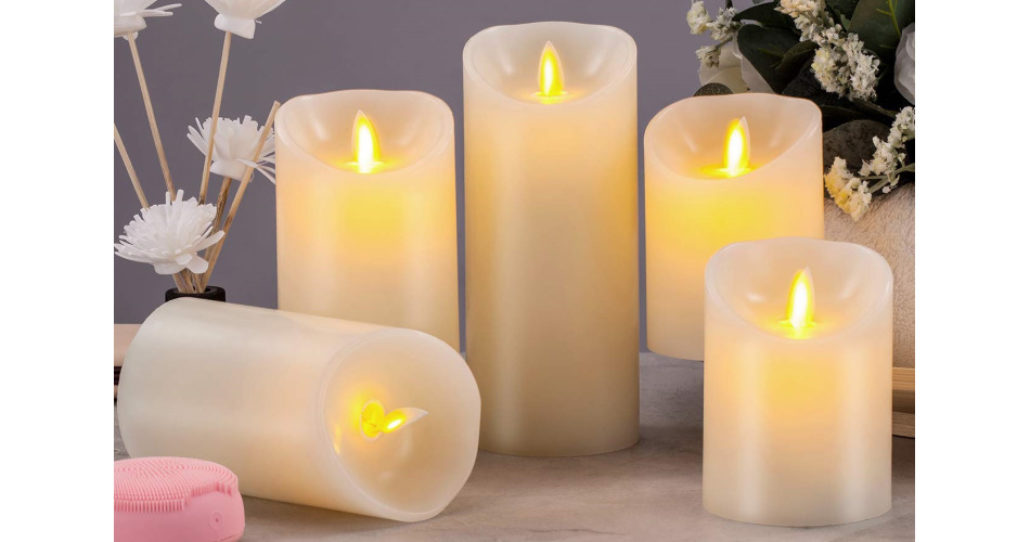 Incredibly Realistic Dancing Flame LED Candles - Widest