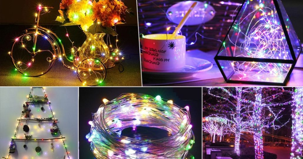 Colored Fairy Rope String LED Christmas Lights - Widest